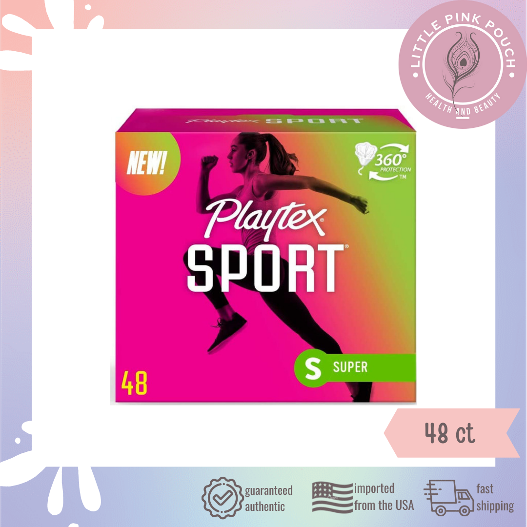 Playtex Sport Tampons with Flex-Fit Technology, Super Absorbency ...