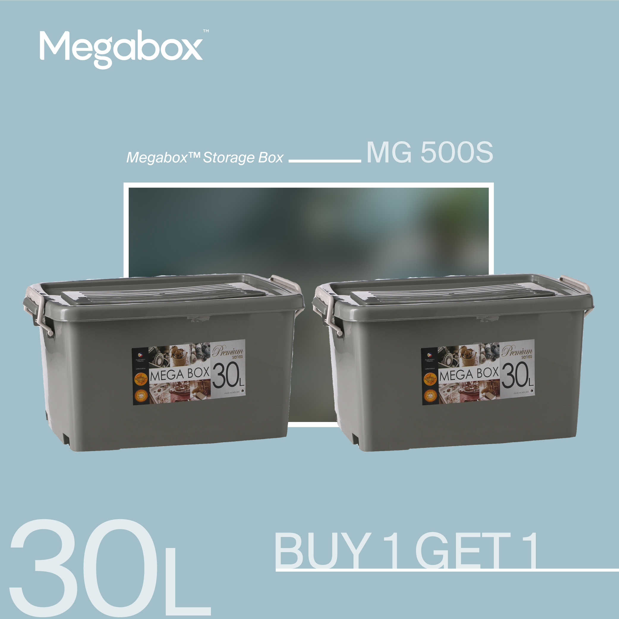 Megabox MG-500s 30L Storage Box (BUY 1 GET 1) | Lazada PH