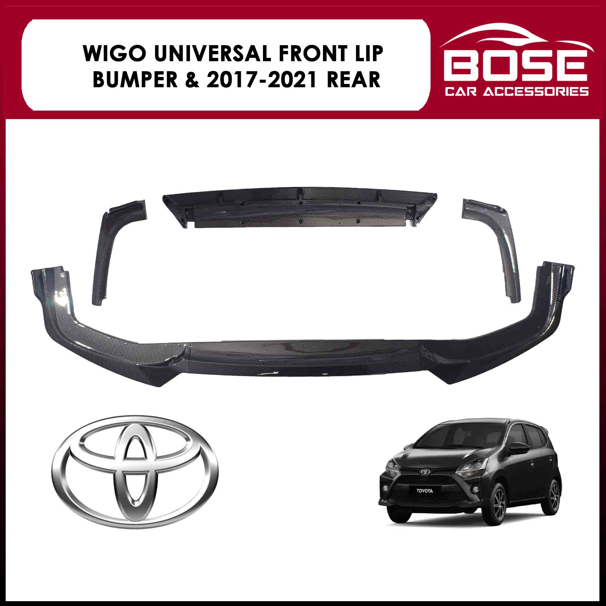 Toyota Wigo 2017 2018 2019 2020 2021 Car Front Lip Bumper Body Kits ...