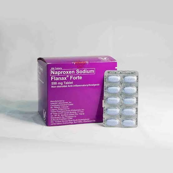 Flanax Forte 10 Tablet's 550mg (For Pain Relief Fever) Mask Blocked ...