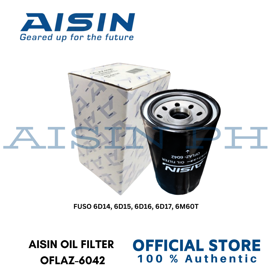AISIN OIL FILTER for FUSO 6D14, 6D15, 6D16, 6D17, 6M60T ( OFLAZ-6042 ...