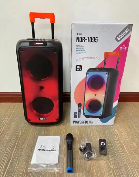 NDR-1095 16 Inch Portable Heavy bass Karaoke DJ party Wireless Bluetooth Speaker with Wireless ...