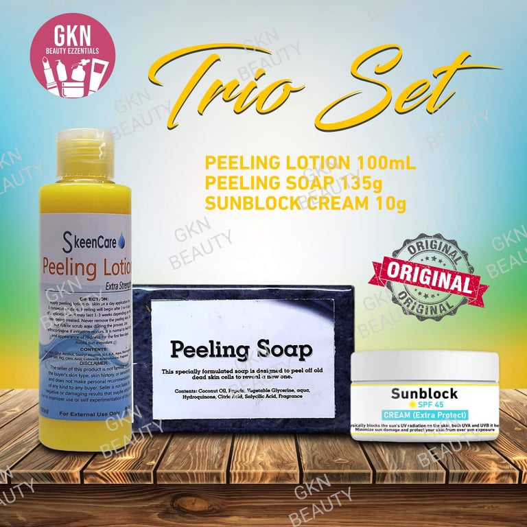 PEARL SKIN TRIO PEELING SET ( 100ML Peeling Lotion Extra Strength, 135 ...