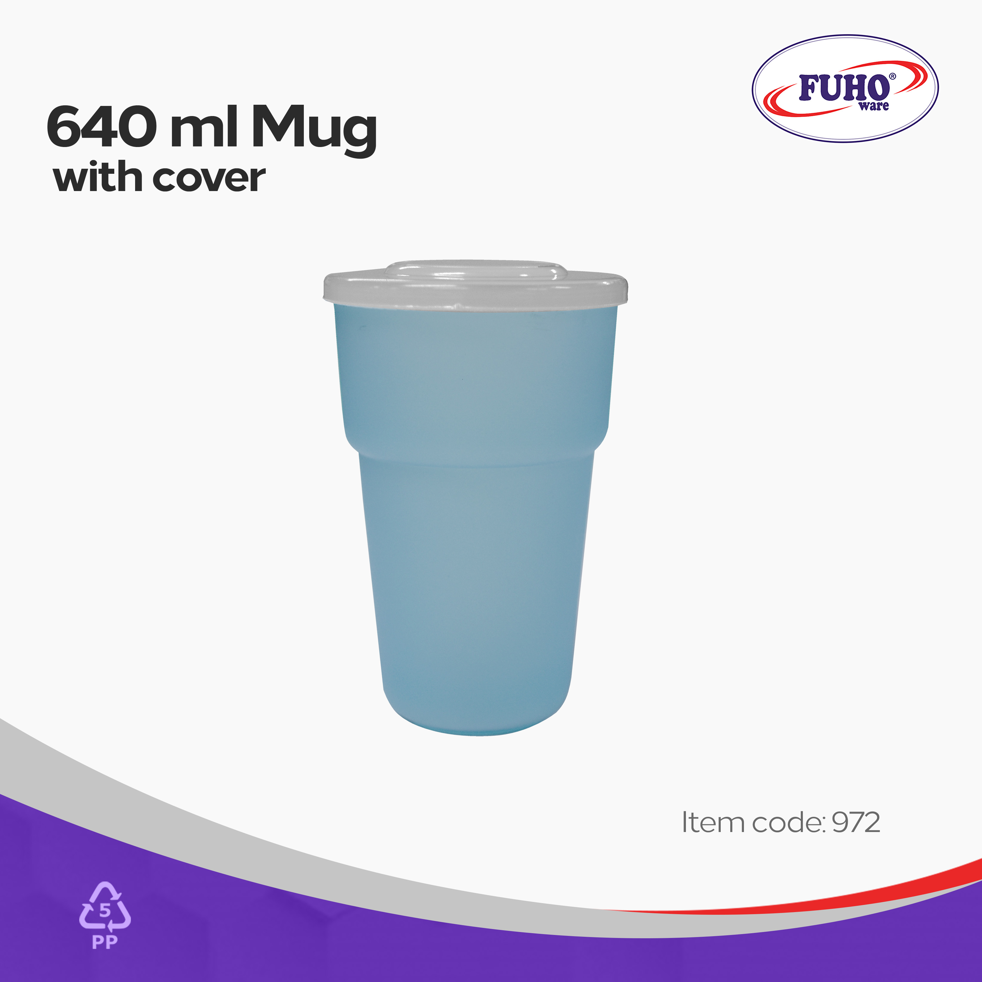 Fuho 640mL Tumbler with Cover / Reusable Drinking Cup / Baso / Plastic ...