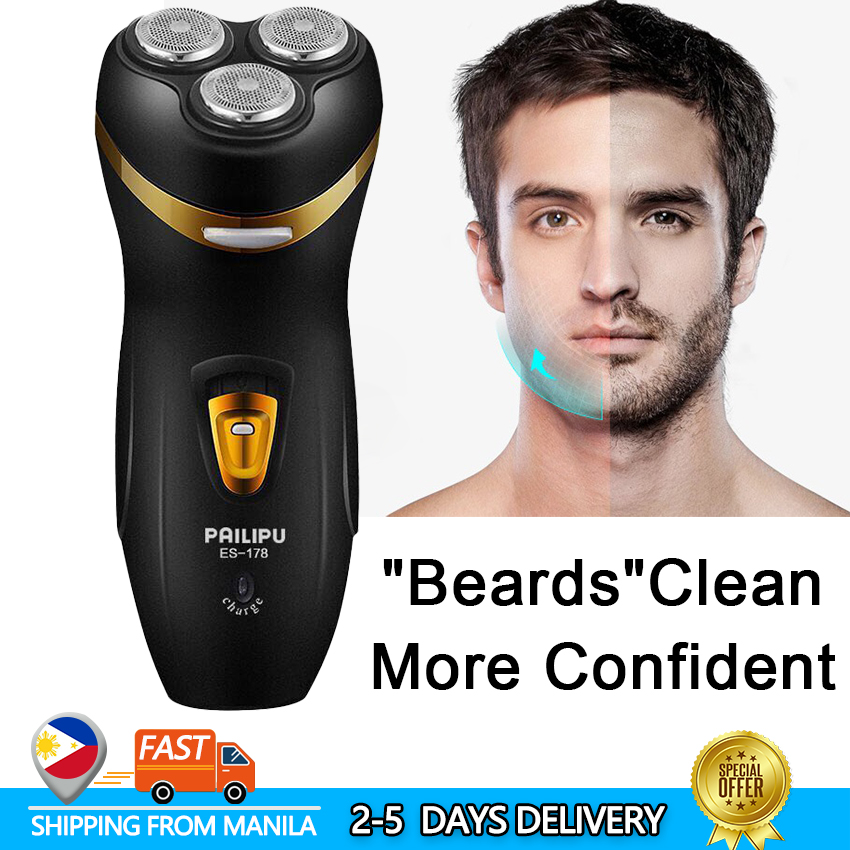 Original PAILIPU 3D Electric Shaver Washable Beard Trimmer Razor Triple ...