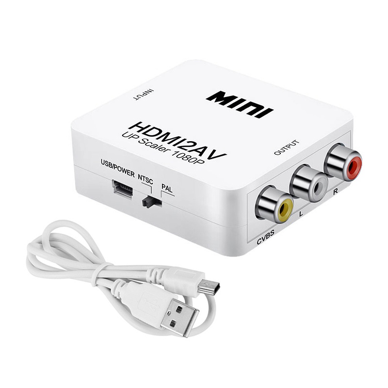 HDMI to AV HDMI To Old TV RCA AV/CVBS Adapter HDMI2AV Video Converter ...