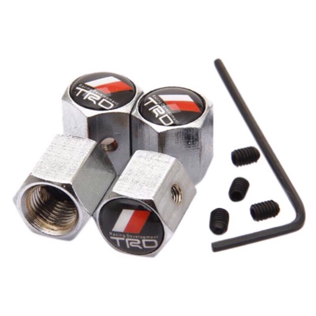 Toyota TRD tire valve cap universal with lock(KNIGHTKIDS) | Lazada PH