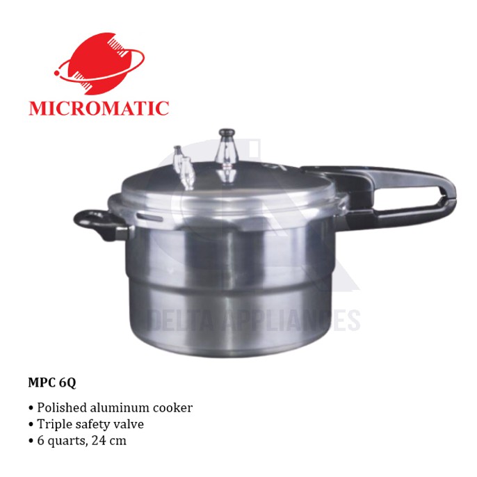 rice cooker Micromatic MPC 6QC 6 Quartz Pressure Cooker (Silver ...