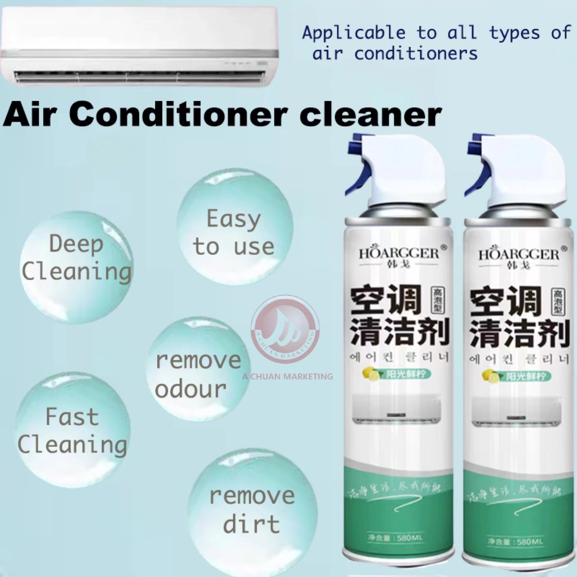 Air Conditioner Aircon Cleaner Spray 500ml/580ml | Lazada PH