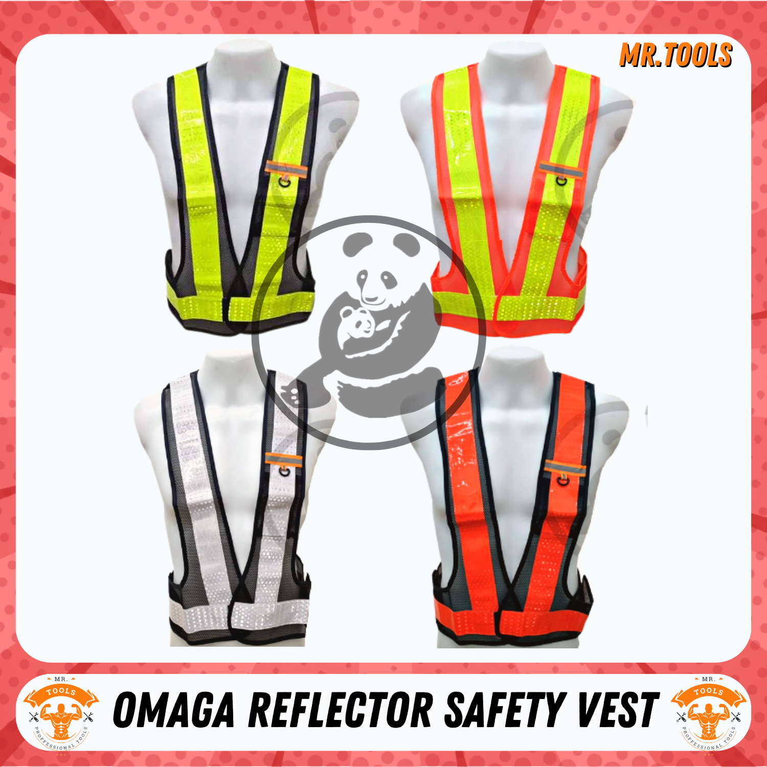 OMAGA SAFETY REFLECTOR VEST (MOTOR VEST) (CONSTRUCTION VEST) (HIGH ...