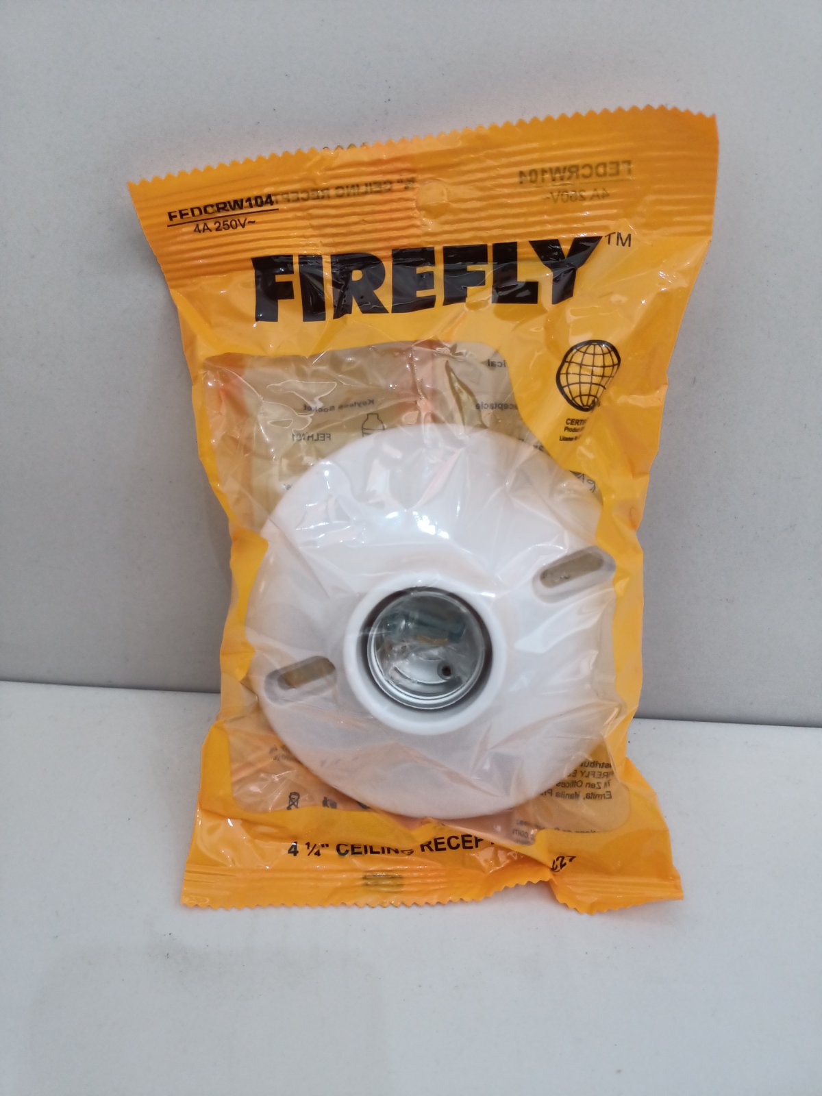 FIREFLY Ceiling Receptacle for lights 2inch(2-1/4), 3inch(3-1/2), 4inch ...