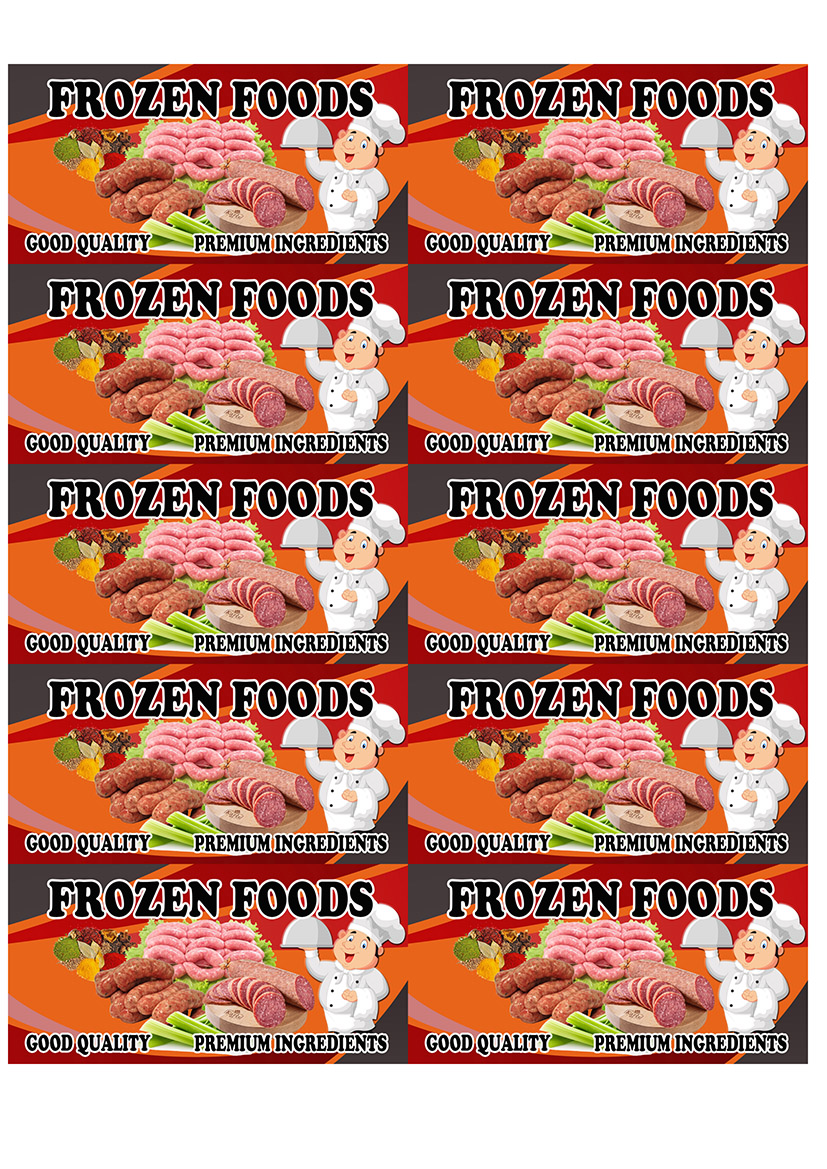 STICKER LABELS FOR FROZEN FOODS (LONGANISA, ETC.) | Lazada PH
