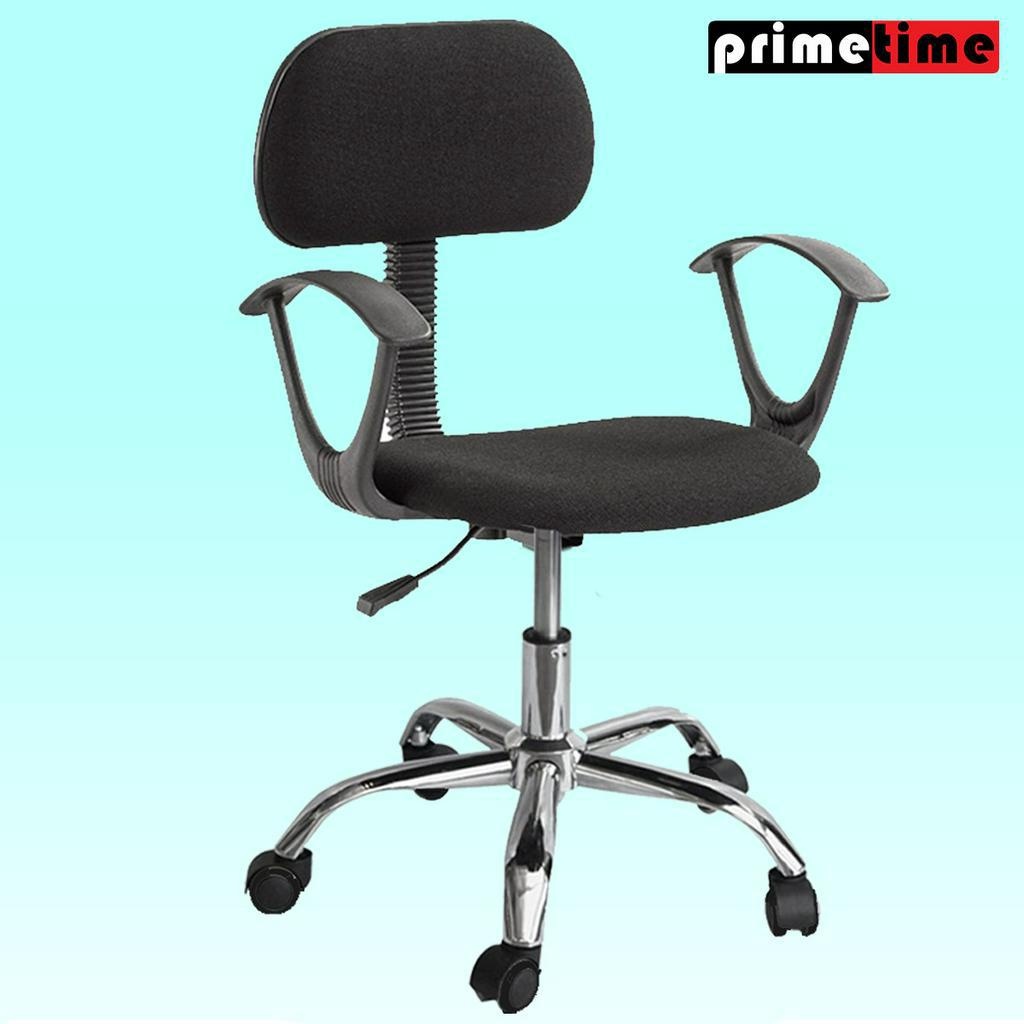 ☂♟ Primetime Premium Ergonomic Computer/Office Chair Chromed Steel ...