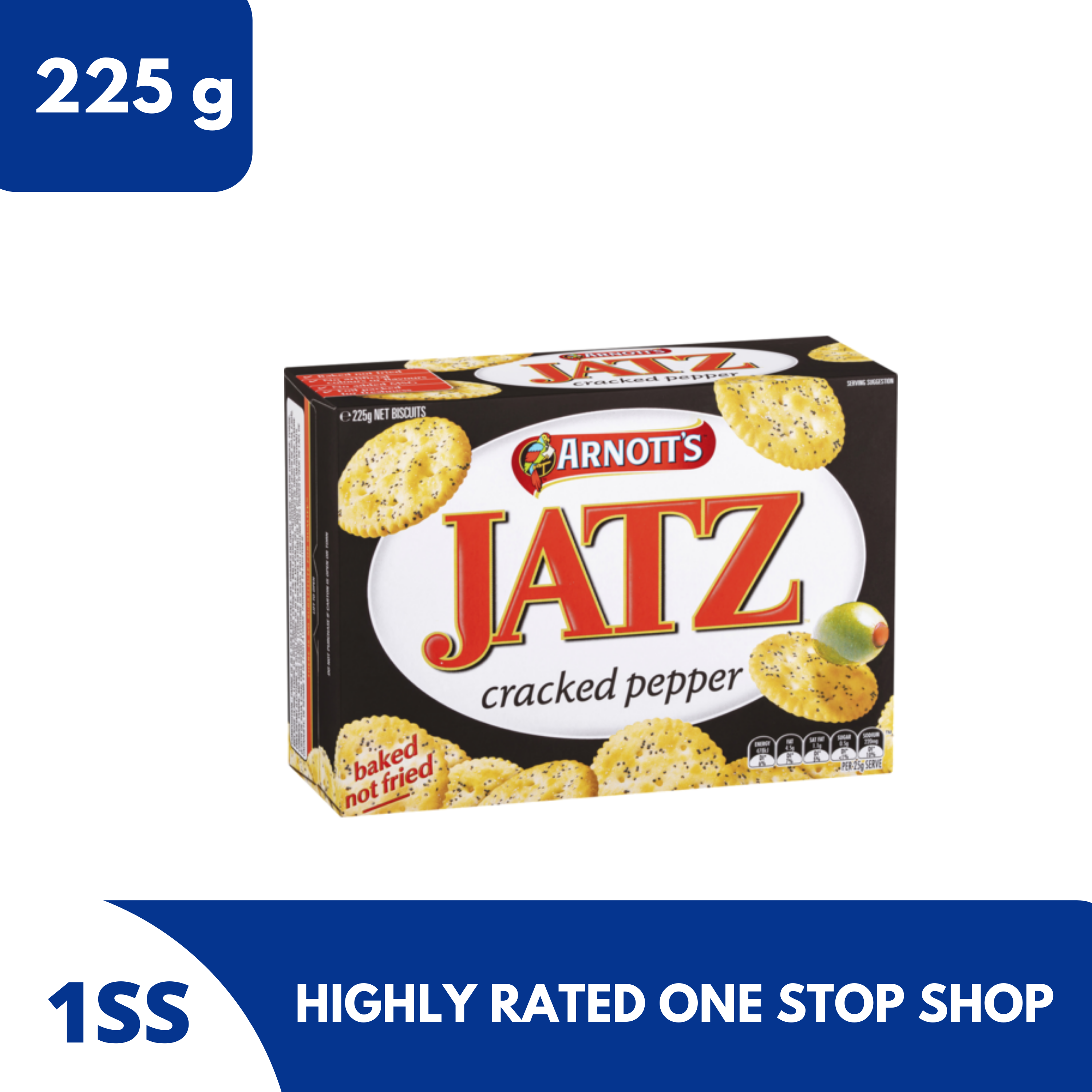 Arnott's Jatz Cracked Pepper, 225g | Lazada PH
