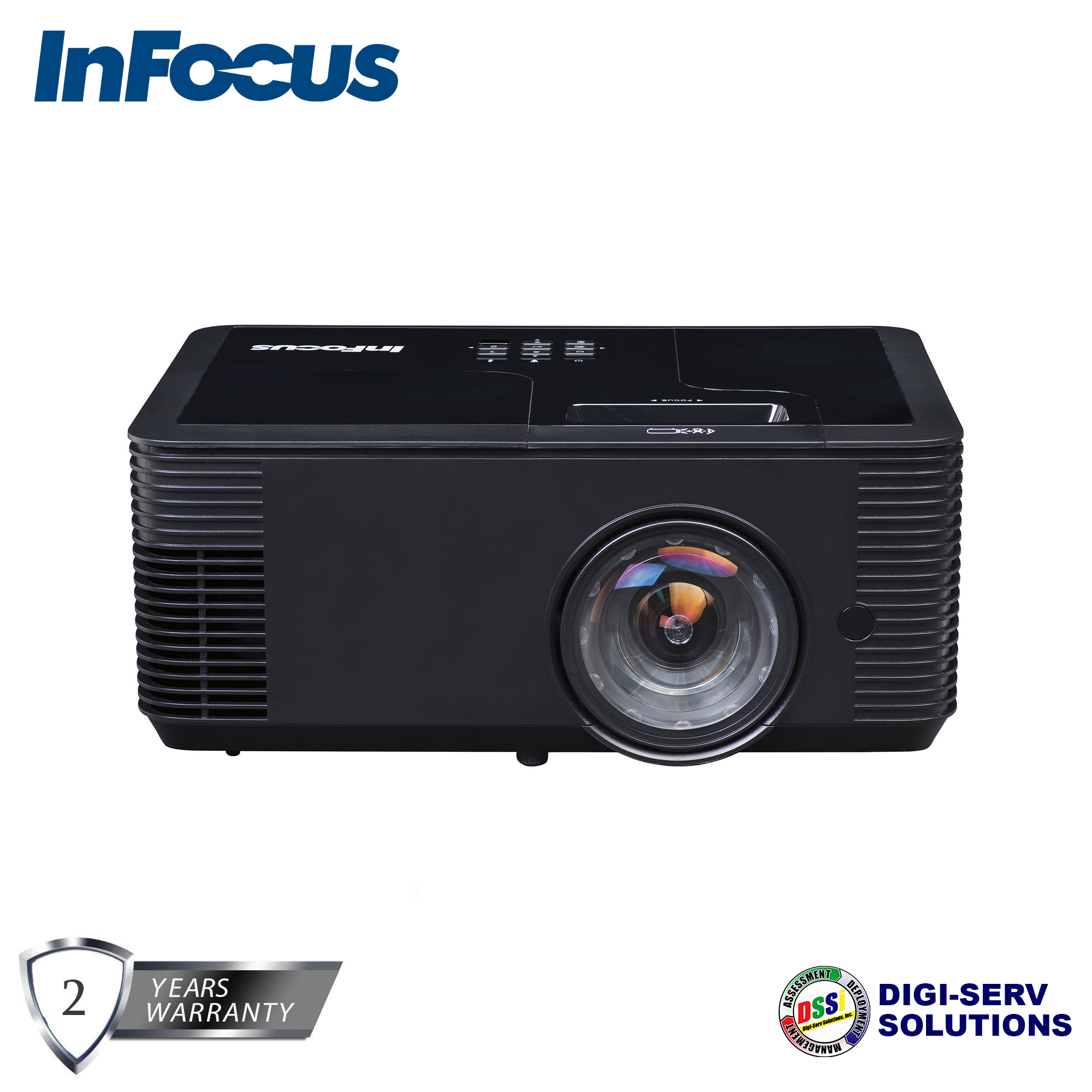 InFocus IN138HDST 4000-Lumen Full HD Short-Throw DLP Projector, Texas ...
