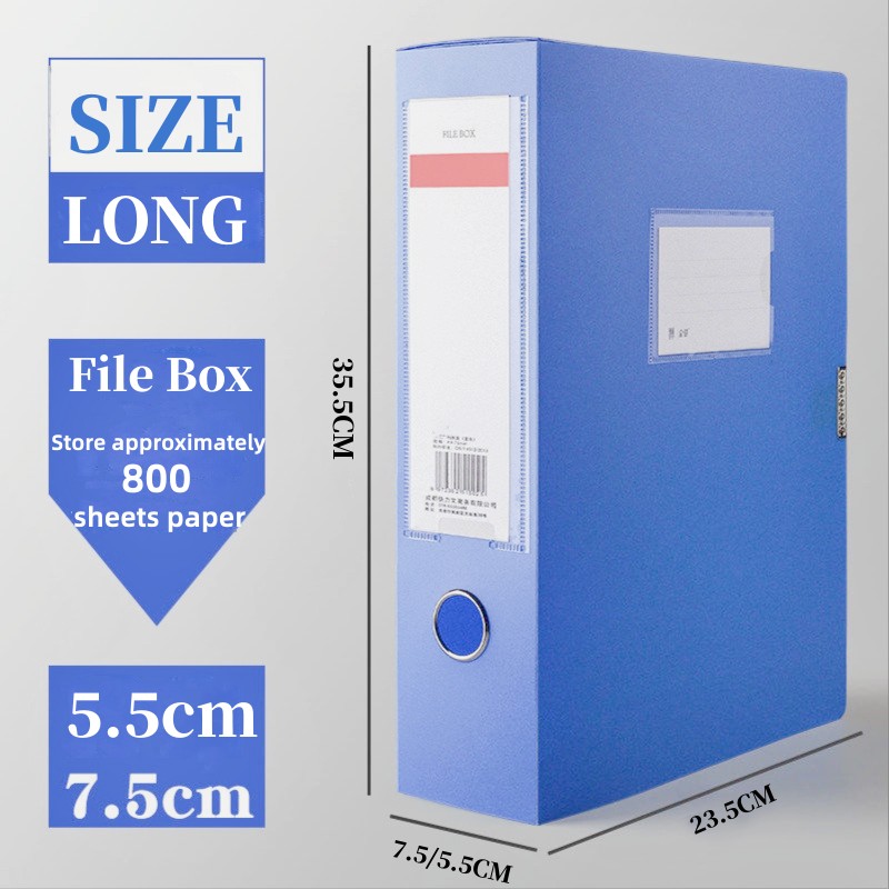 Long Size File Box Large Capacity Paper Folder Organizer File Organizer ...
