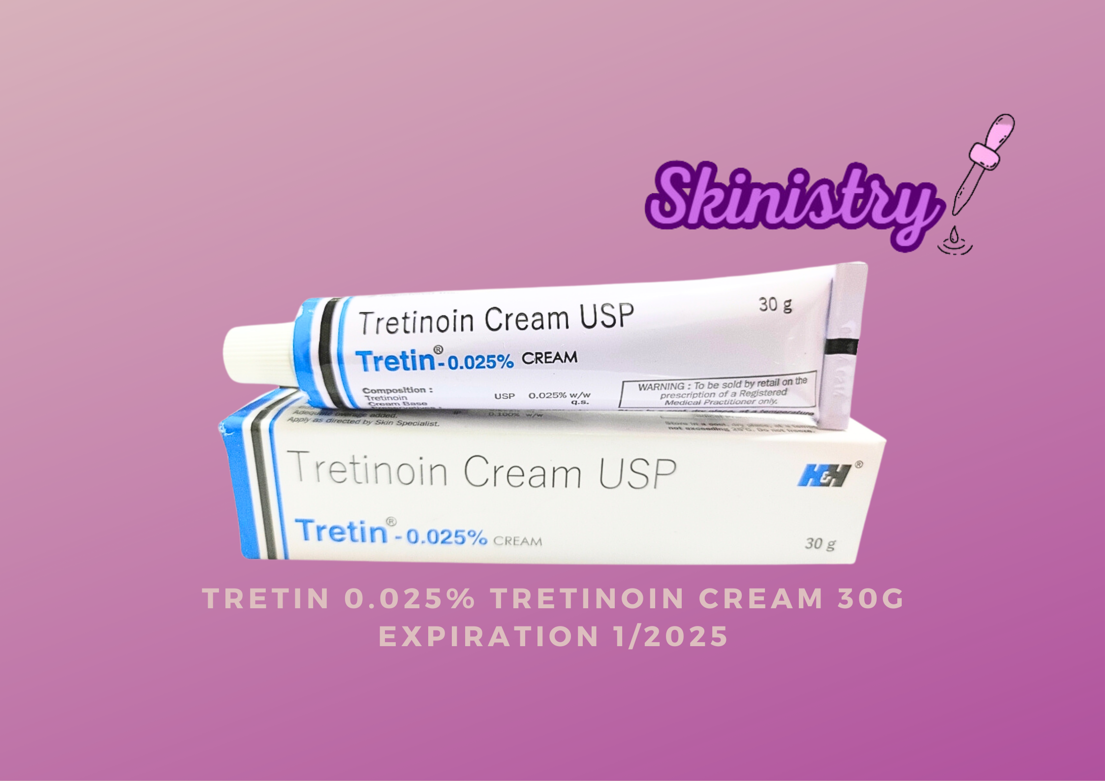 Tretin 0.025% Tretinoin Cream 30G Expiration 2025 | Lazada PH