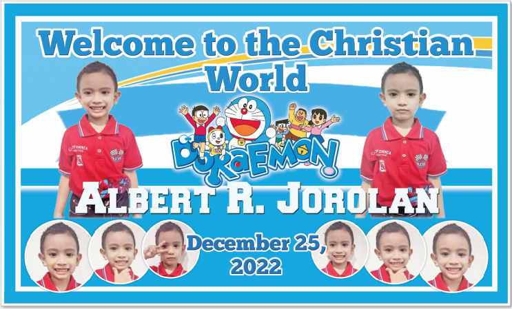 DORAEMON I FREE LAYOUT | Tarpaulin I party decor birthday christening ...