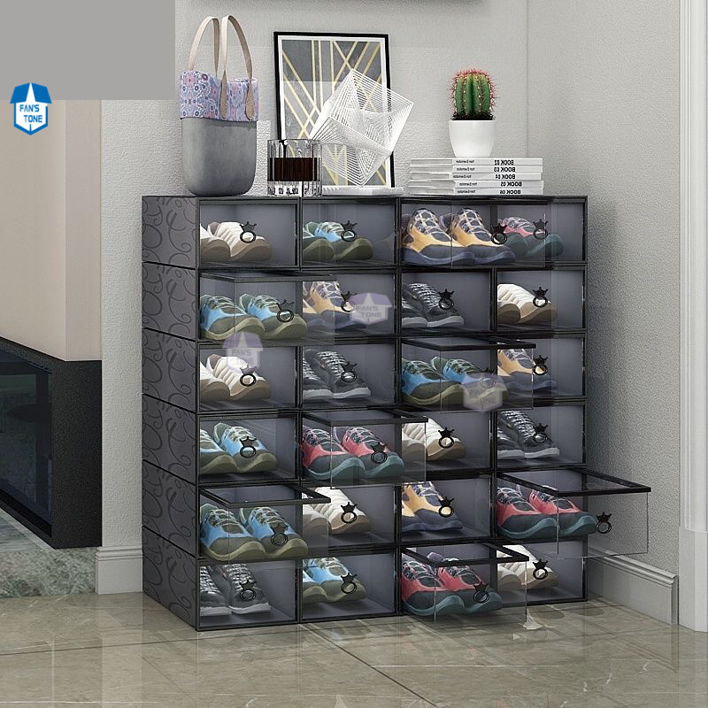 【Fan's tone】12Pcs Modern Large Drawer Storage Box Foldable Stackable ...