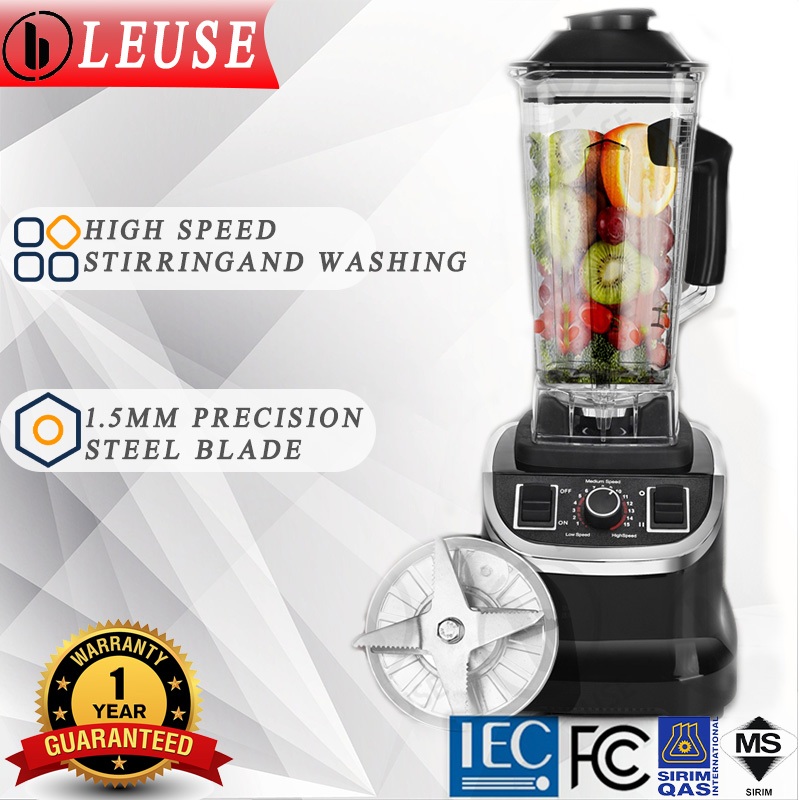 LEUSE Blender Heavy Duty Multifunctional Fruit Juicer New Upgrade Food ...