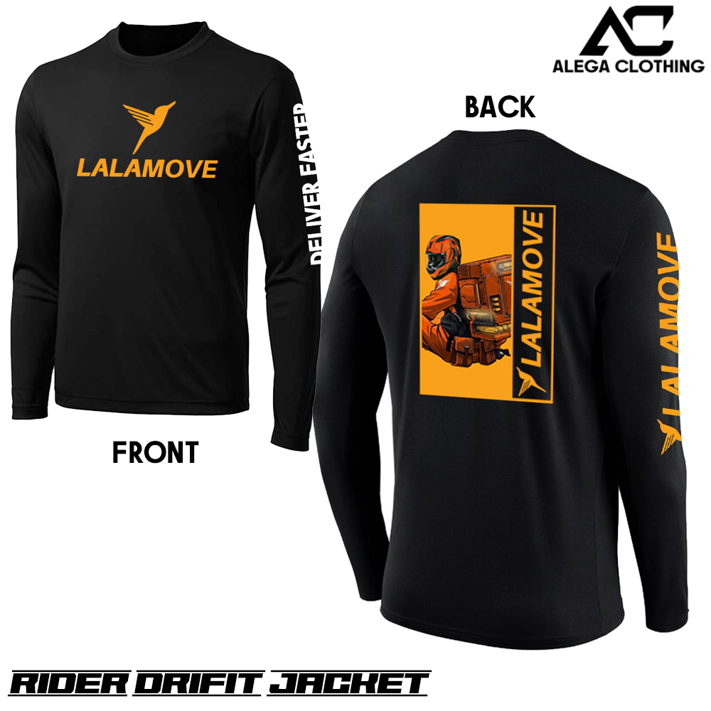 Lalamove Rider Drifit Customized Long Sleeve Motorcycle Rider Jacket ...