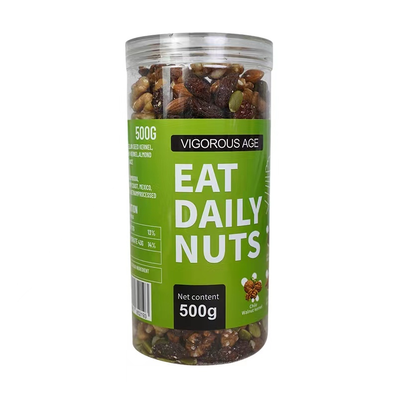 【COD】Mixed nuts and berries / Fruits dried large cans 500g Bottled ...