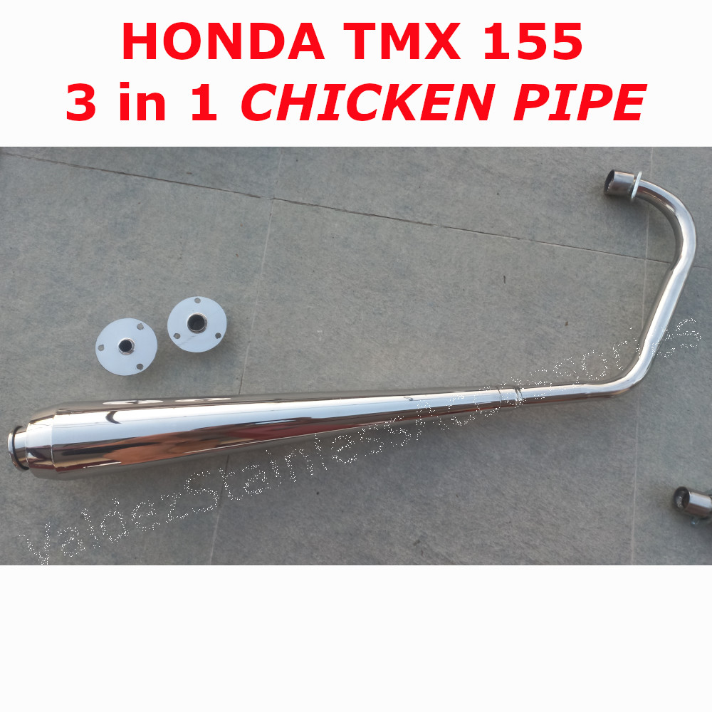 Chicken Pipe 3 in 1 , Stainless for HONDA TMX 155 , 3in1 CHICKEN PIPE ...