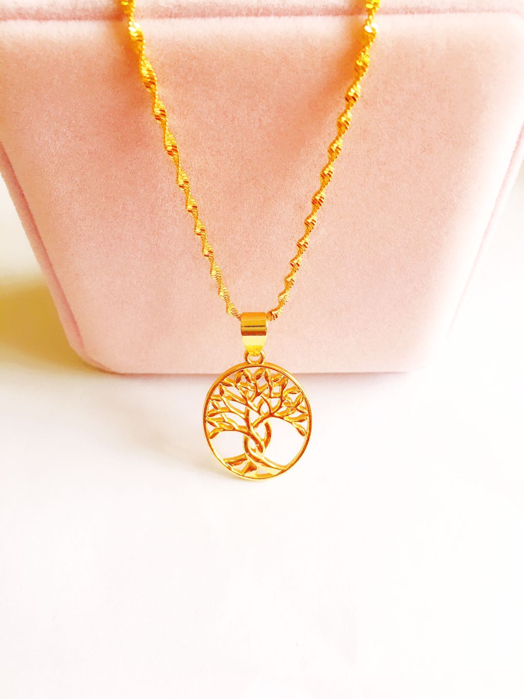 fashion jewelry 24k gold plated bangkok gold money tree pendant ...