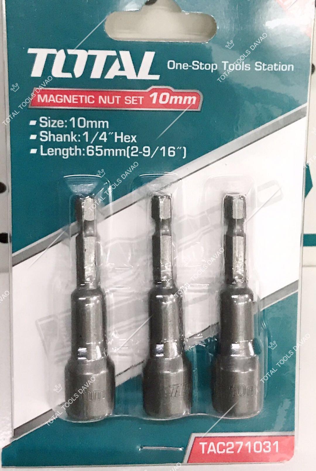 TOTAL tool Magnetic Nut Set 10mm TAC271031 | Lazada PH