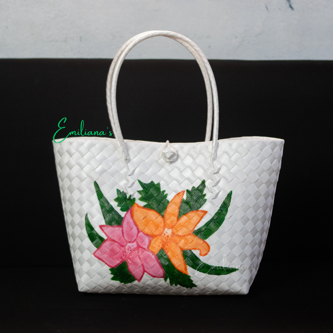 Emiliana's Plastic Bayong with Hand-painted Design Bayong Bag with Lock ...