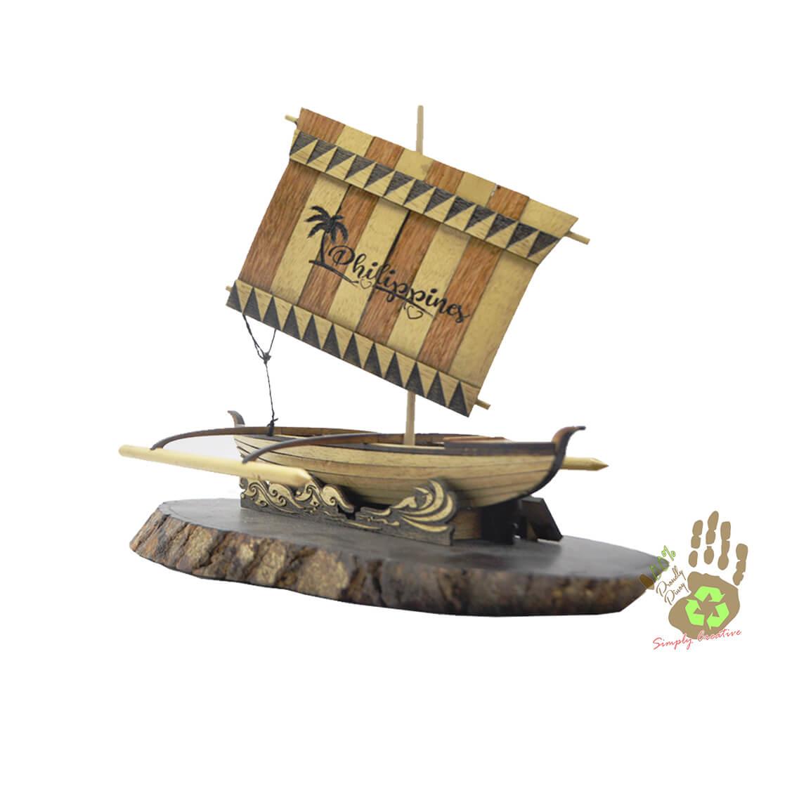 Simply Creative Wooden Miniature Vinta Boat | Lazada PH