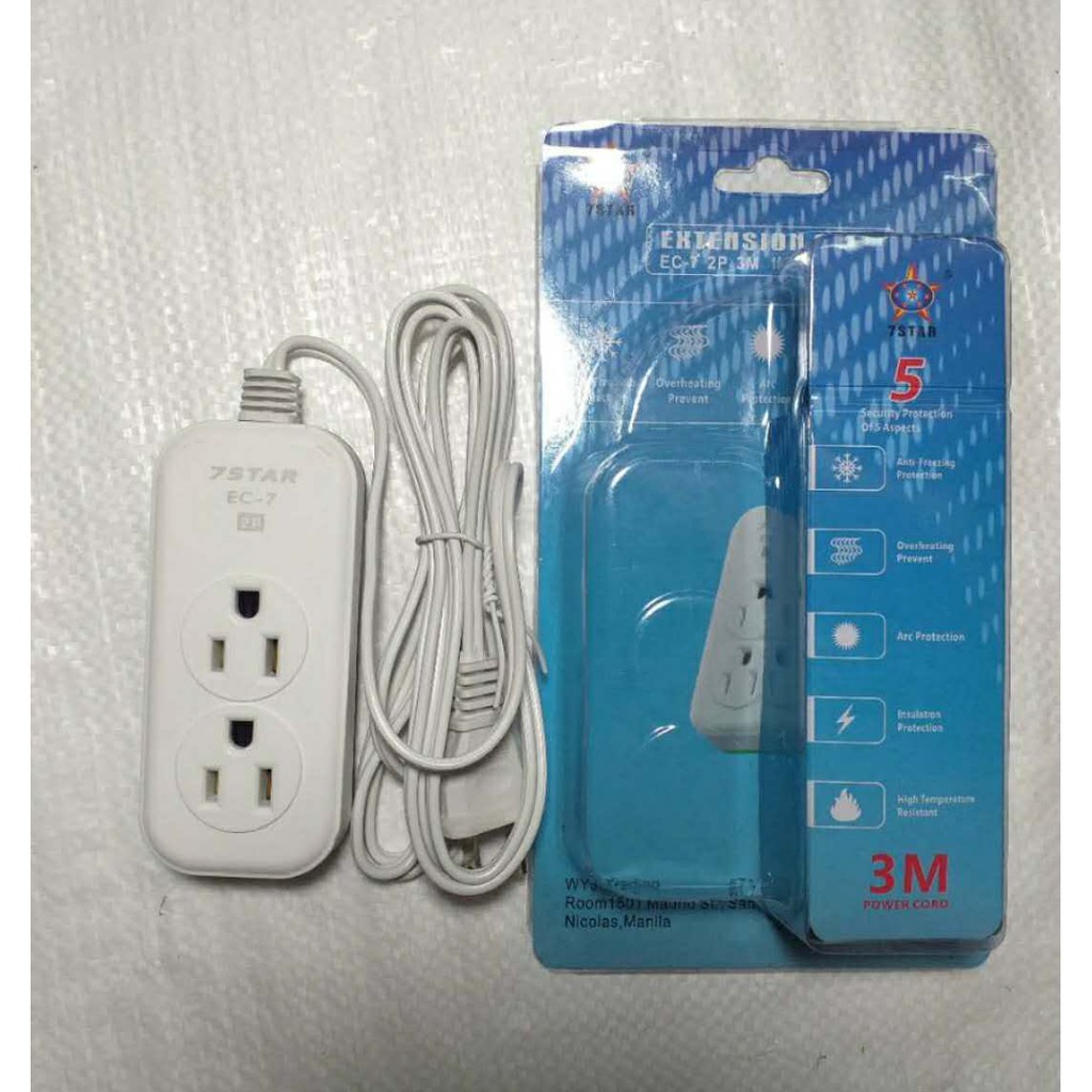 POWER EXTENSION CORD 3M EC-7 3PEC-7 2P | Lazada PH