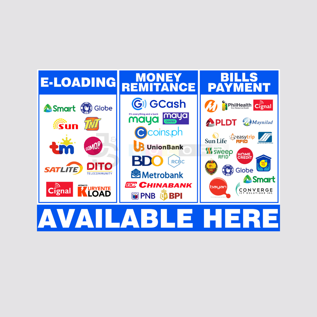 All in One Business Tarpaulin v2: Money Transfer, Load, Bills Payment ...