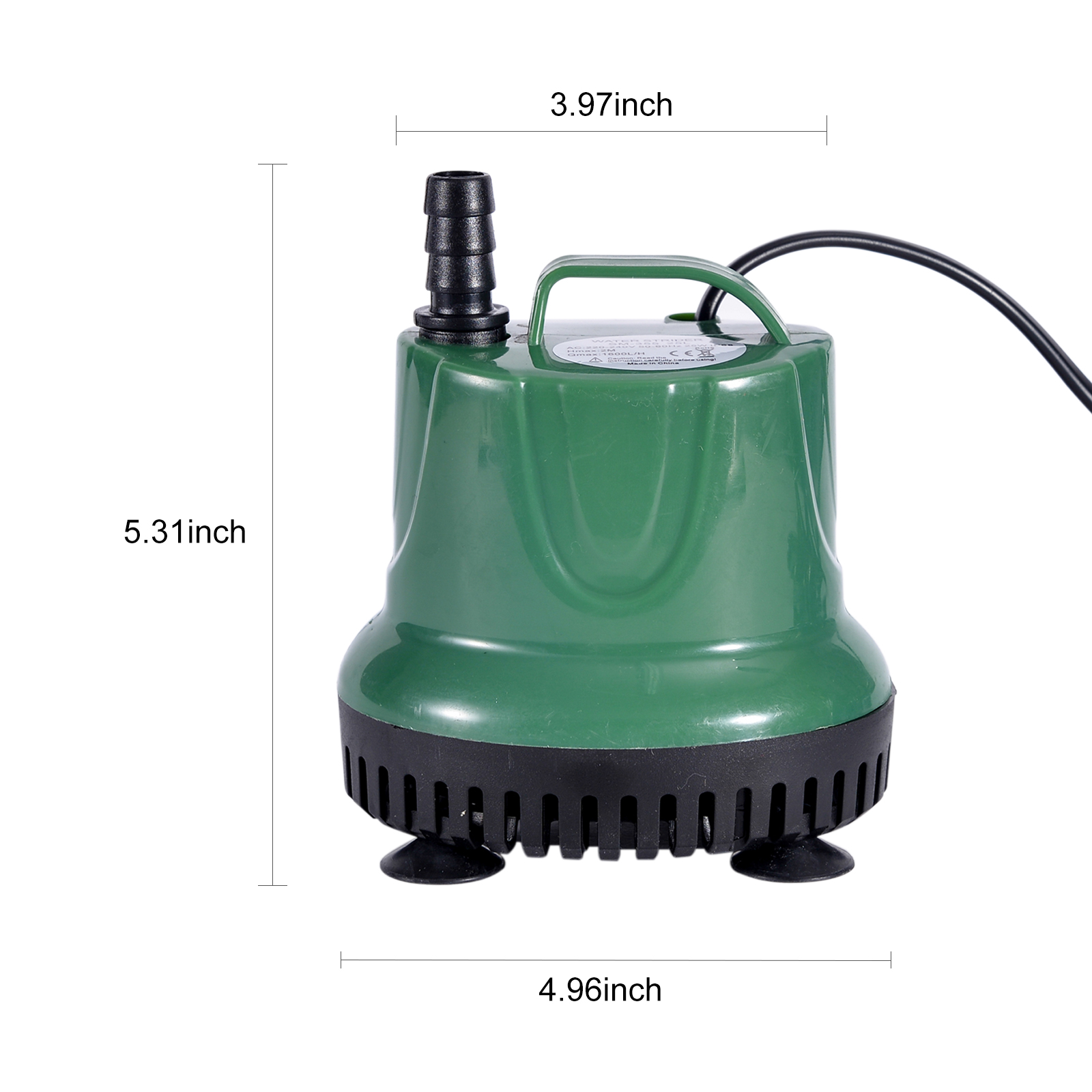 45W 2000L/H Submersible Water Pump Mini Fountain Pump with Power Cord ...