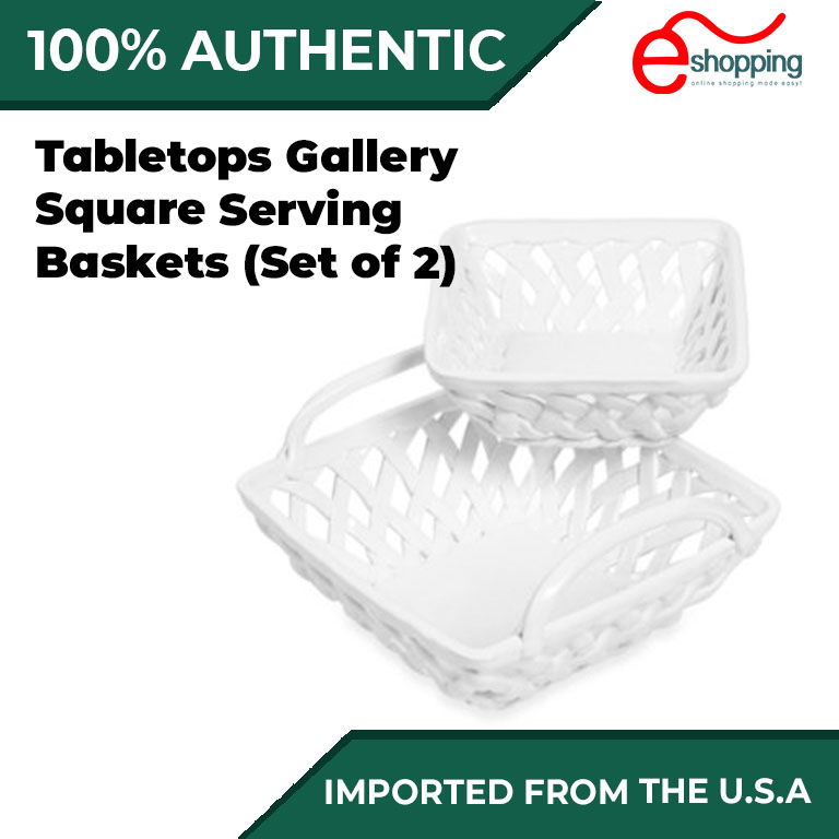 Tabletops Gallery Square Serving Baskets (Set of 2) | Lazada PH