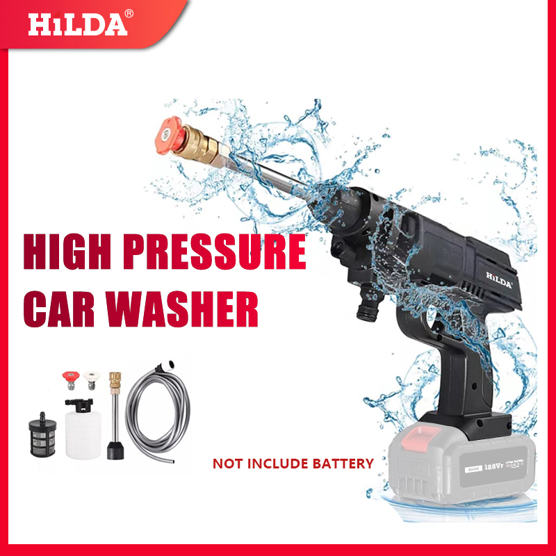 HILDA Pressure Car Washer Wireless Car Washer 188 VF Lithium Battery ...