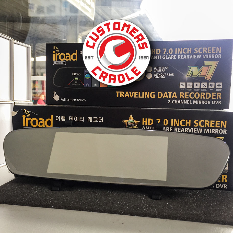 iRoad Quattro HD 7.0 Inch Screen Anti Glare Rearview Mirror (2-Channel ...