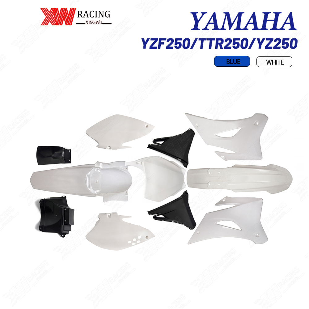 Motorcycle Body Plastic Kit Fender Radiator Shrouds Number Plate ...