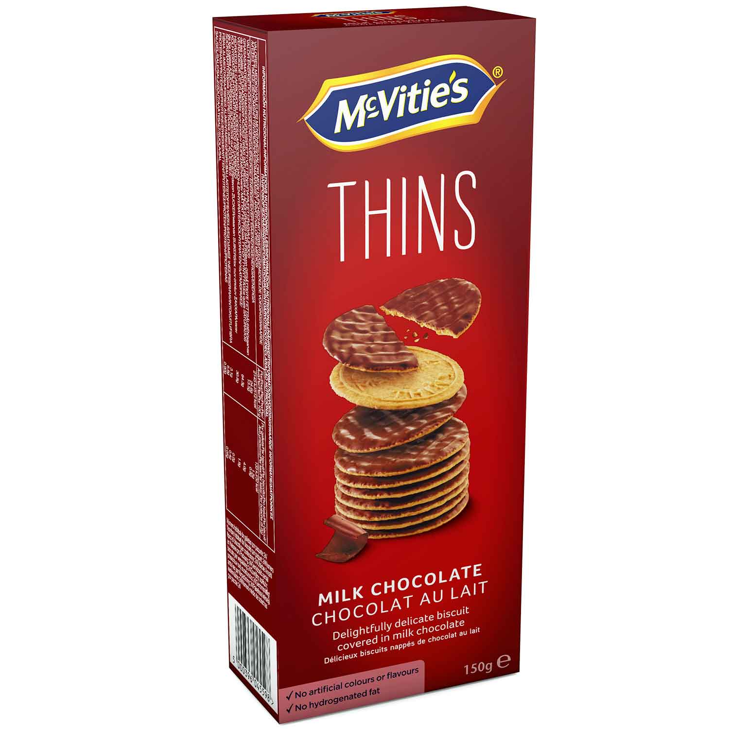 McVitie's Digestive Thins Milk Chocolate Biscuits 150g | Lazada PH