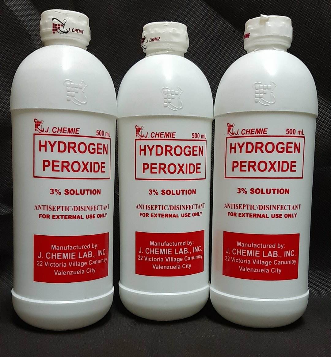 500 mL J.CHEMIE HYDROGEN PEROXIDE 3% SOLUTION ANTISEPTIC/ DISINFECTANT ...