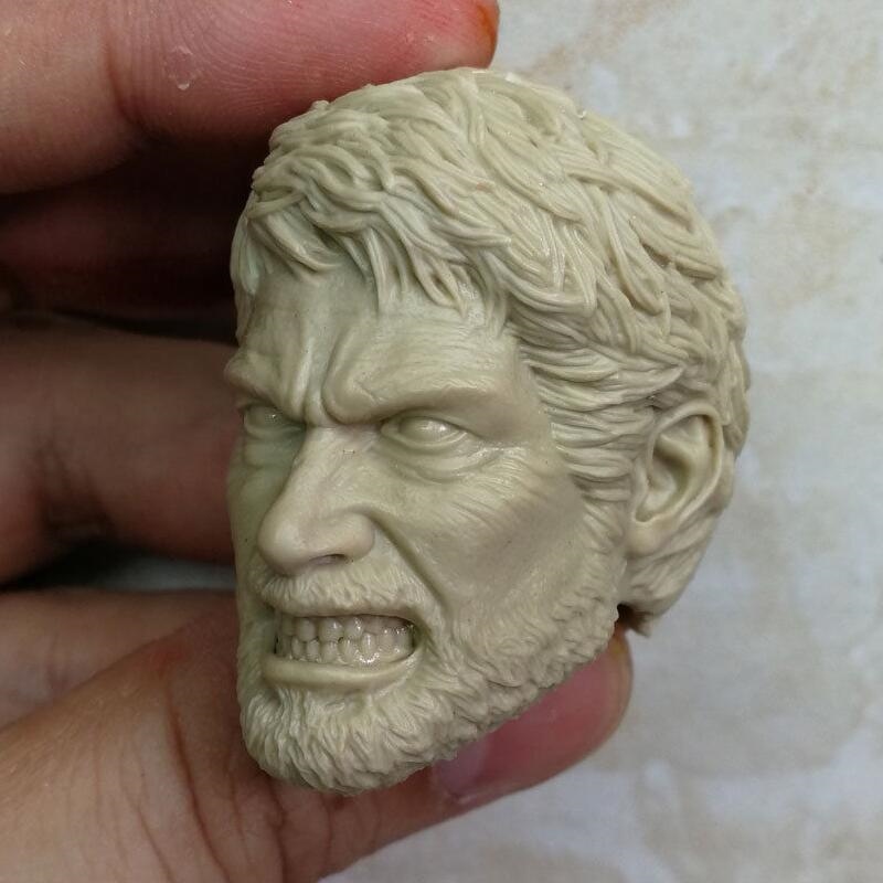 Blank 1/6 Scale The Last Of Us TLOU Angry New Version Joel Head Sculpt ...