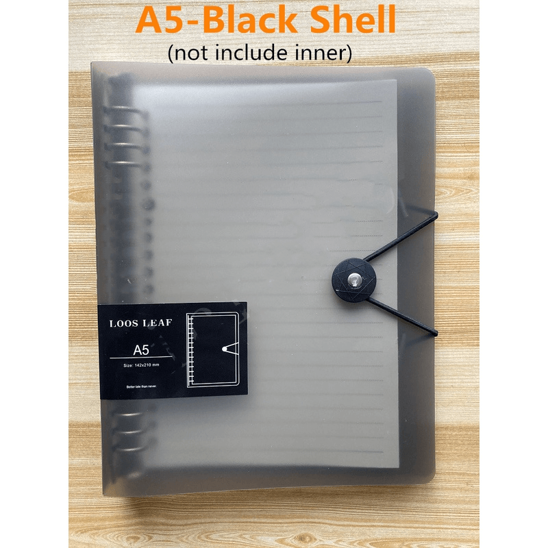 A5 B5 refillable plastic cover notebook loose-leaf refill | Lazada PH