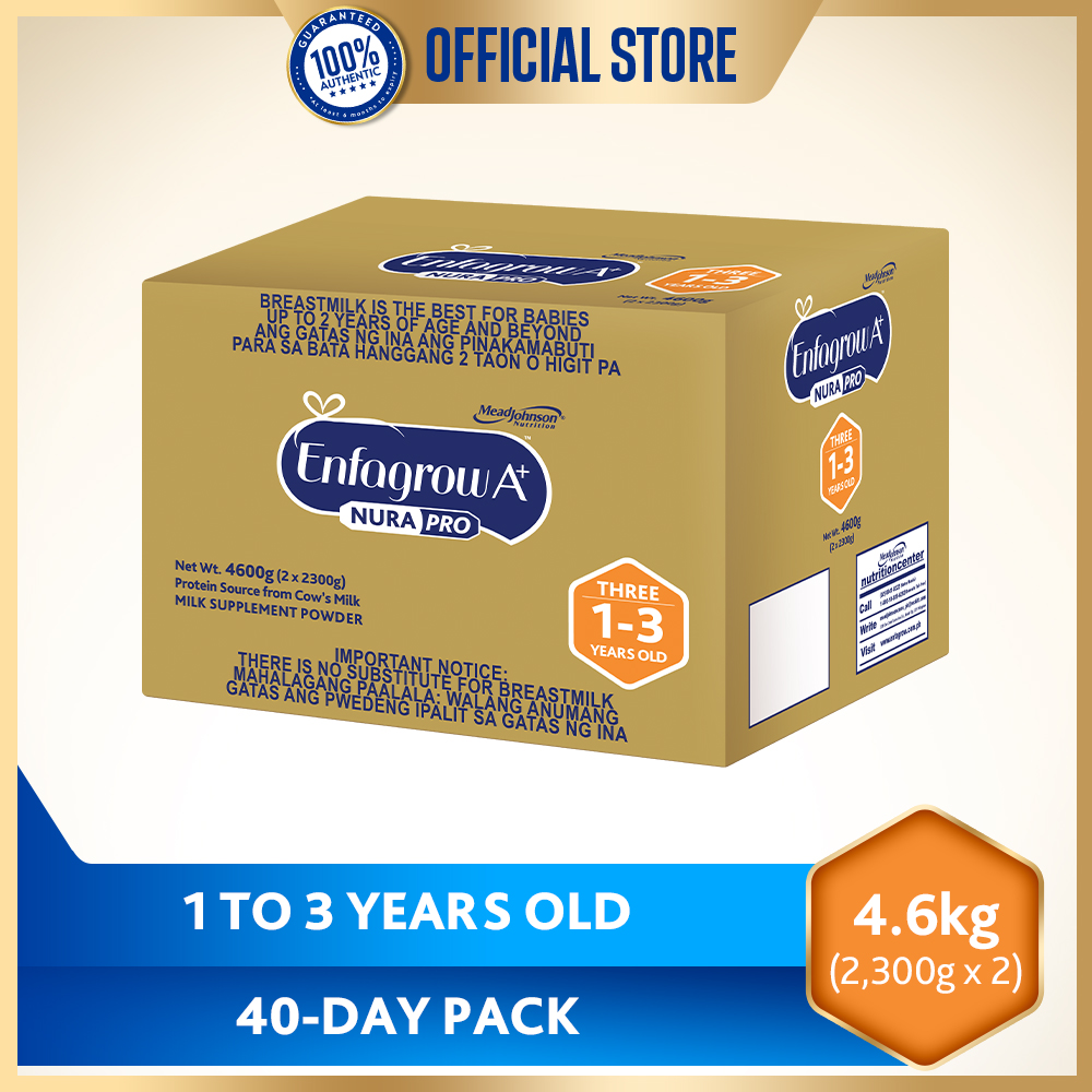 [ONLINE EXCLUSIVE] Enfagrow A+ Three Nurapro 4.6kg (4,600g) Milk Supplement Powder for Children ...