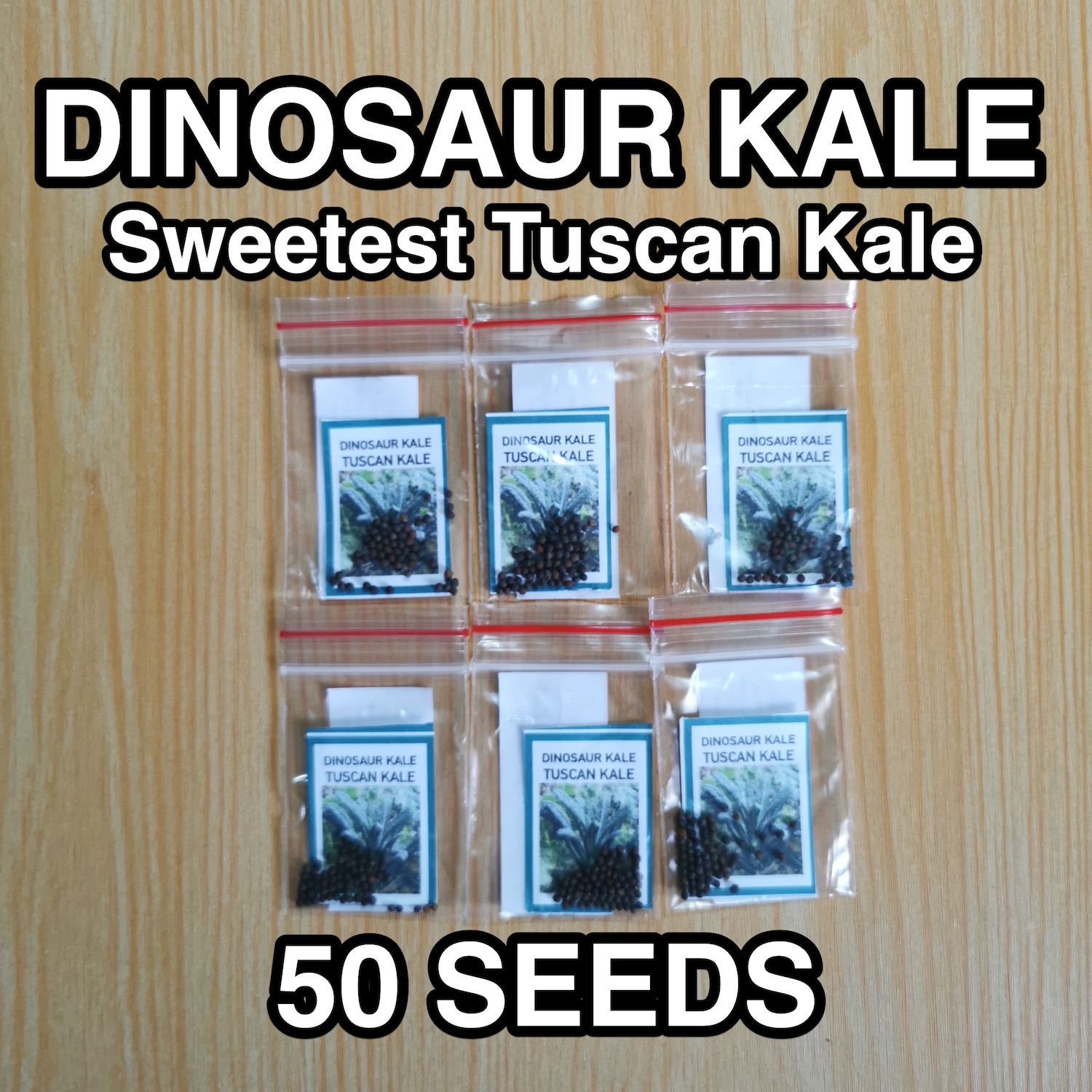 50 Dinosaur Kale Sweetest Kale Tuscan Kale Tuscany black Lacinato SEEDS ...