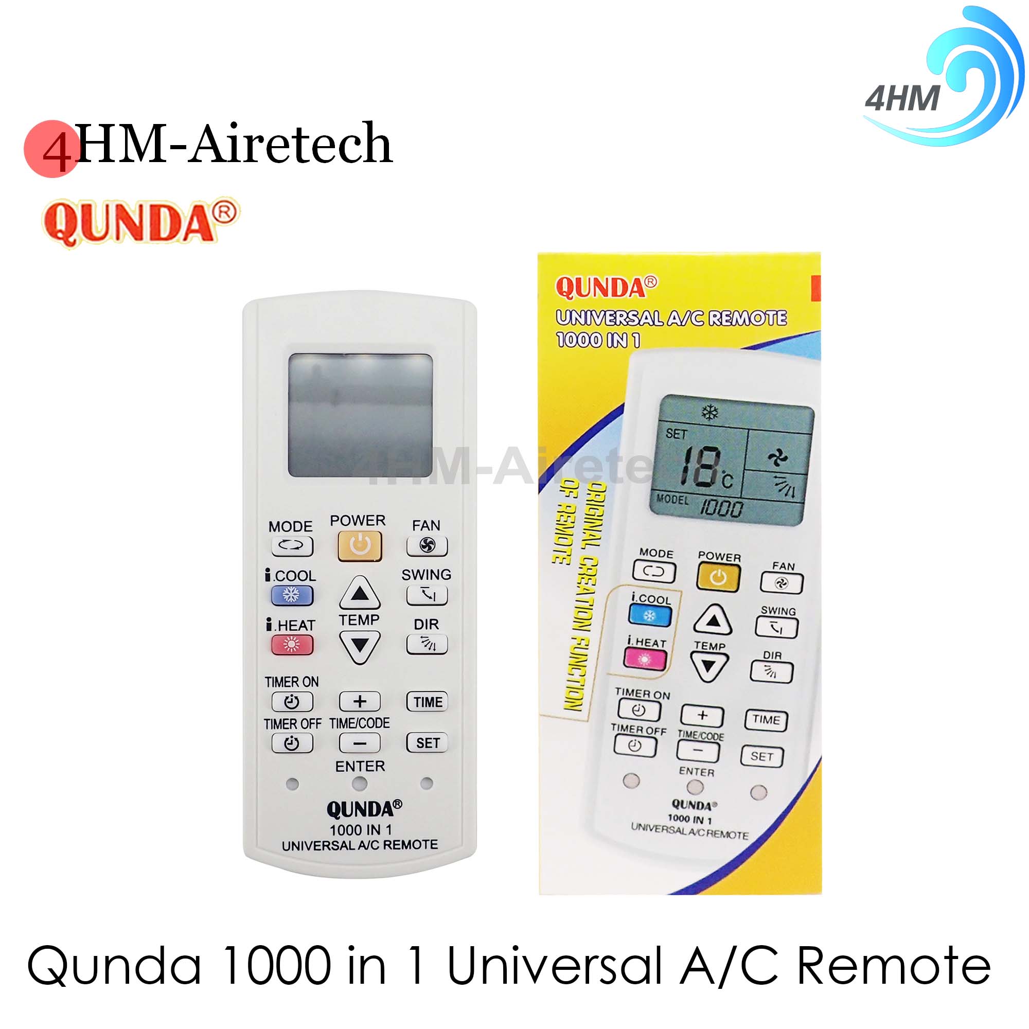 QUNDA 1000 IN 1 universal Air Condition Remote Control | Lazada PH