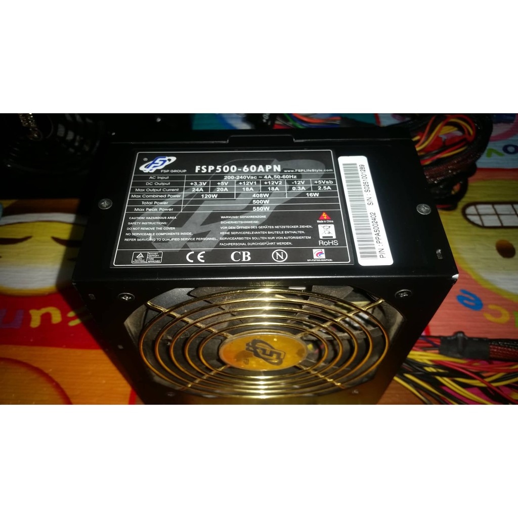 New 2023 FSP FSP500-60APN 500w True Rated Power Supply | Lazada PH