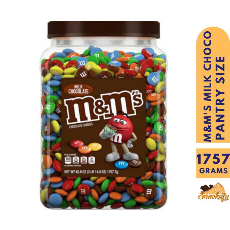 MMs MM's Milk Chocolate Pantry Size Big Jar 3Lb OR 1.36kgs MMs (M m s ...