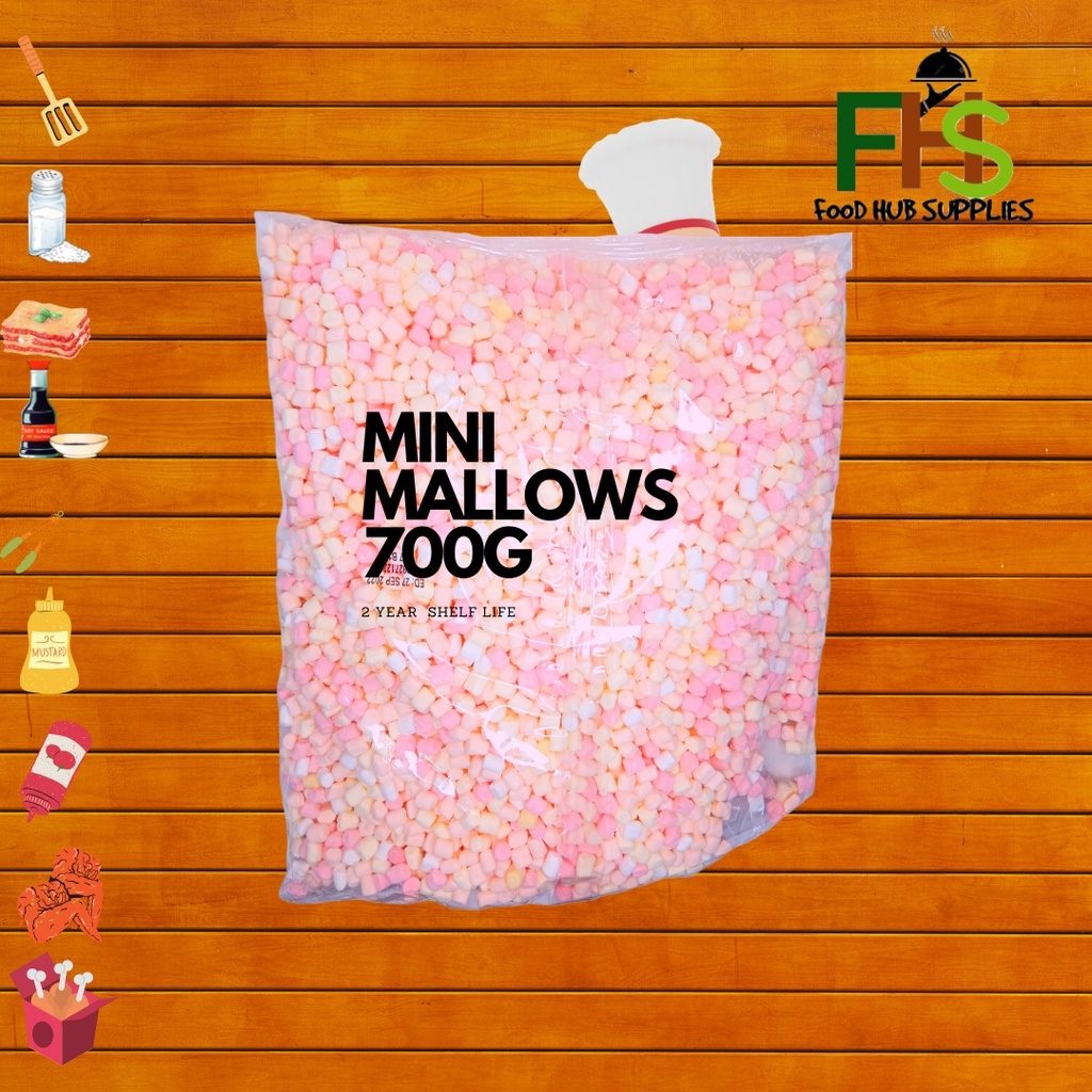 MINI MALLOWS 100g700g for scramble toppings of dessert | Lazada PH