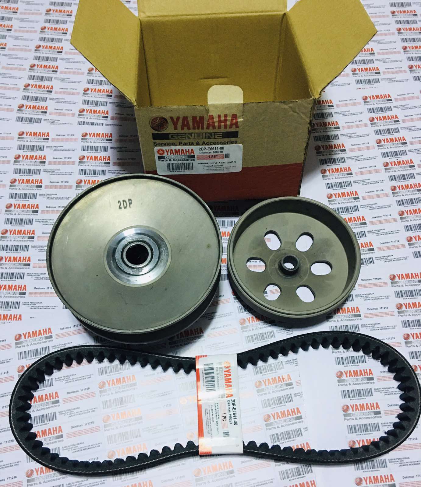 YAMAHA NMAX v1 STOCK CVT SET (Pulley set + Driveface + Belt +Torque ...