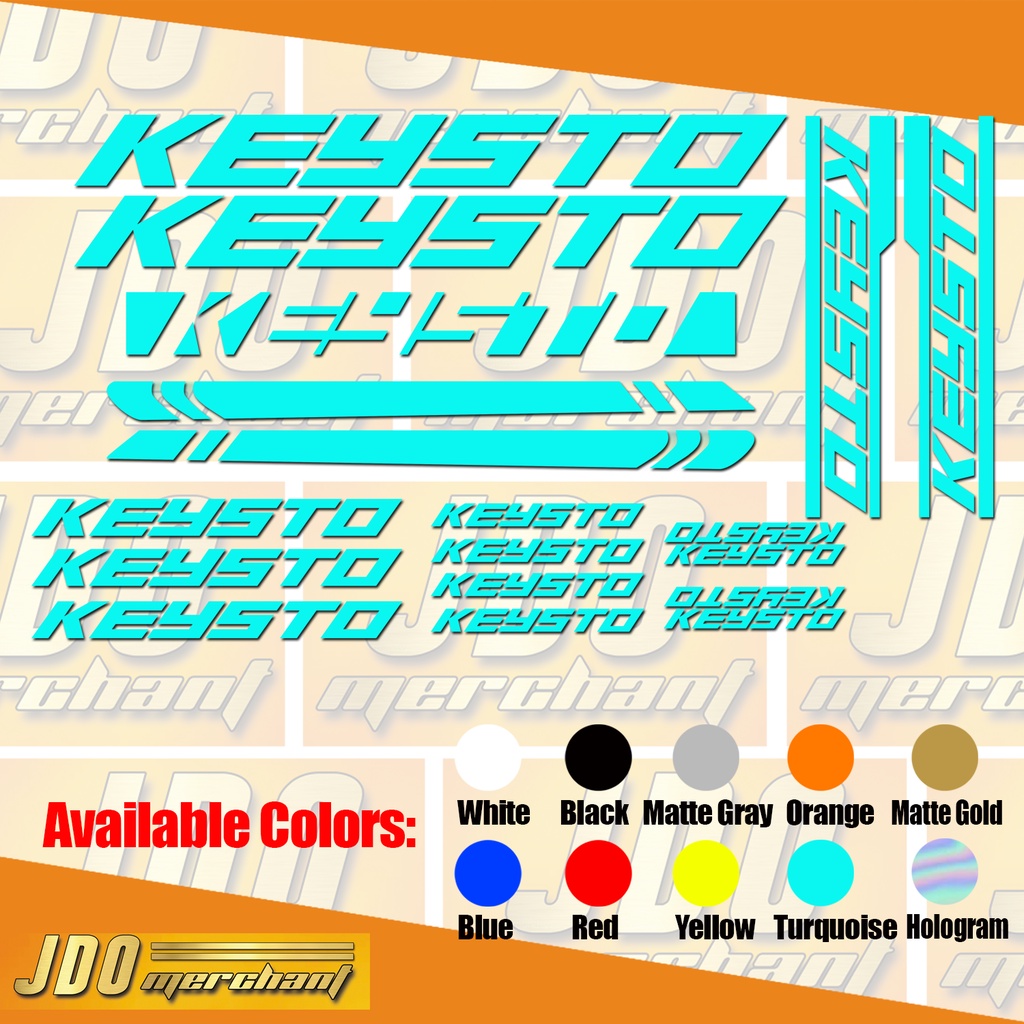 Keysto bike Stickers Keysto sticker Decals | Lazada PH